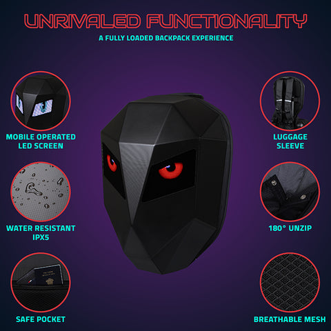 Eye Rover Premium Bikers LED Backpack - 31L | Hookaba